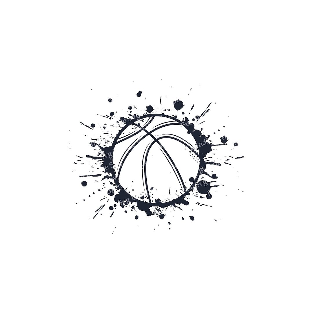Basketball PNG Sublimation, Distressed Basketball , Watercolor Ball ...