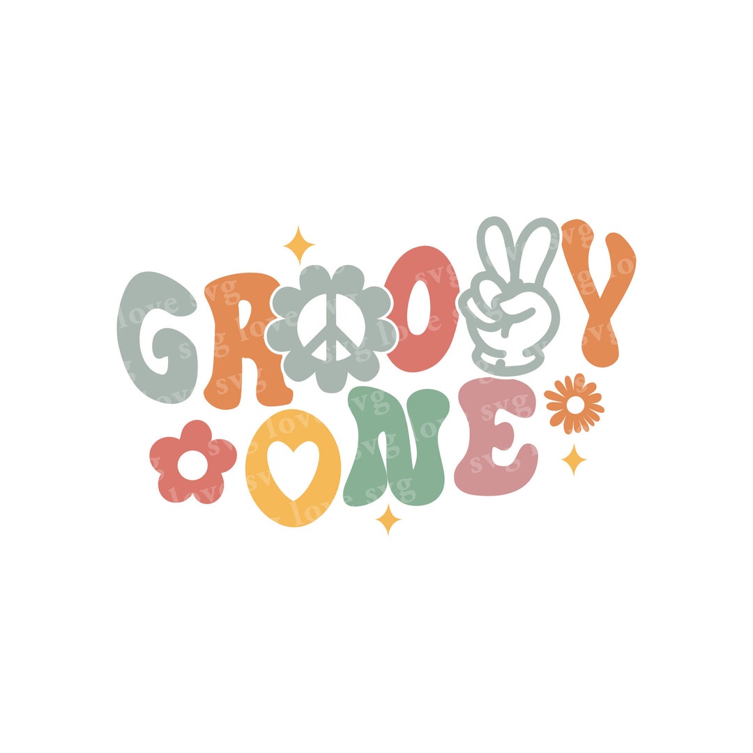 Groovy One Svg Png Girls Birthday SVG Girls First Birthday - Etsy