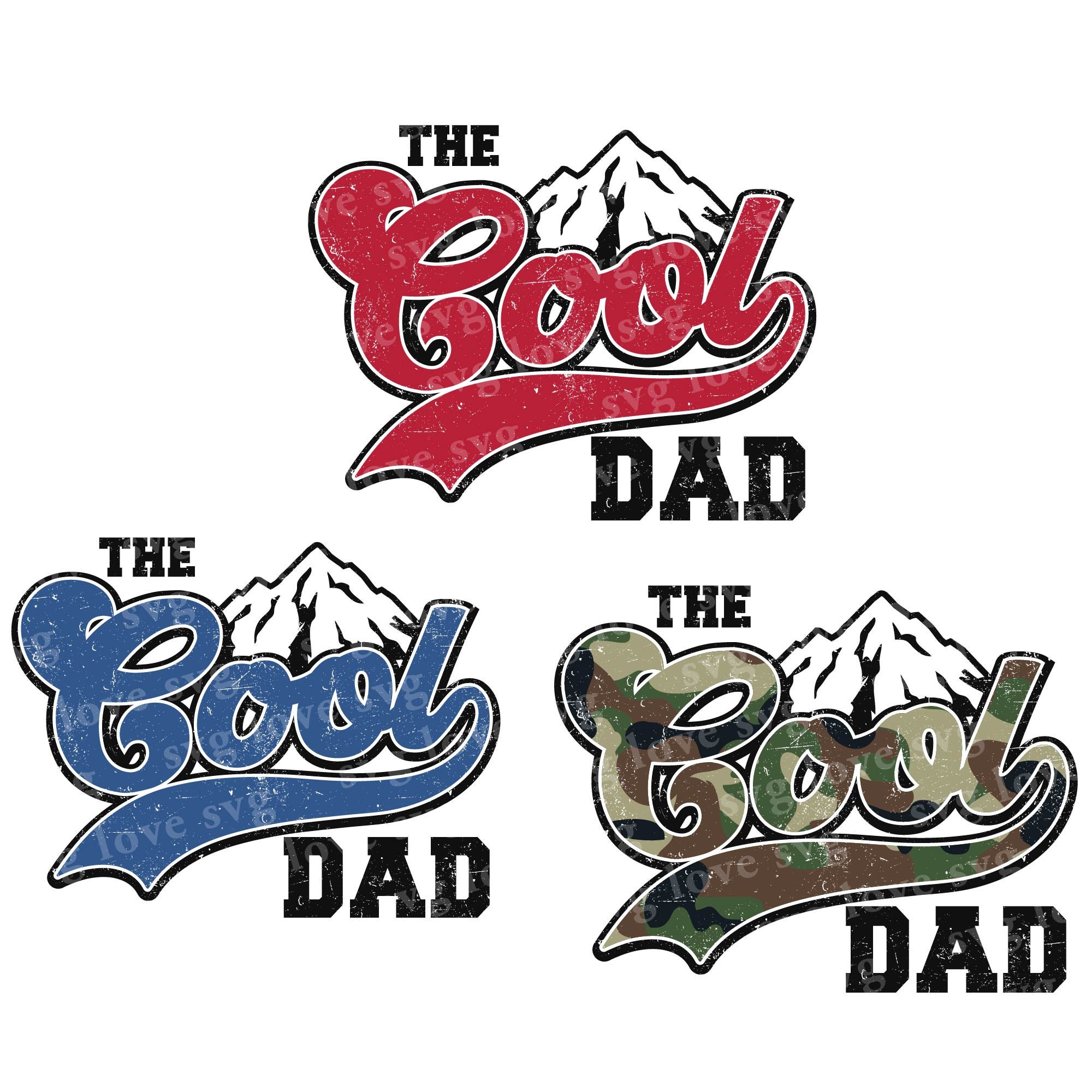 Retro the Cool Dad PNG Fathers Day PNG Best Dad Ever Png - Etsy