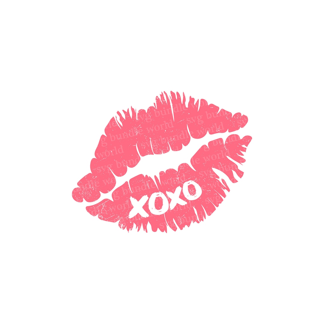 Xoxo Lips Svg Design Xoxo Lips Kiss Svg Valentines Day Png Lips Flower Xoxo Png Happy