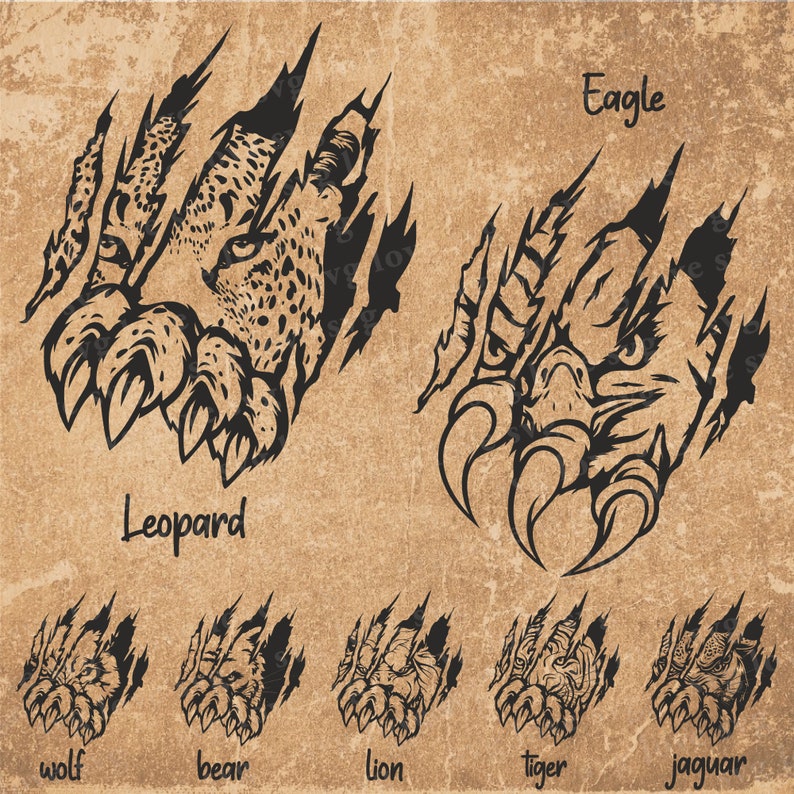 Animal Claws Png Claw Lion Png Claw Wolf Png Claw Tiger - Etsy