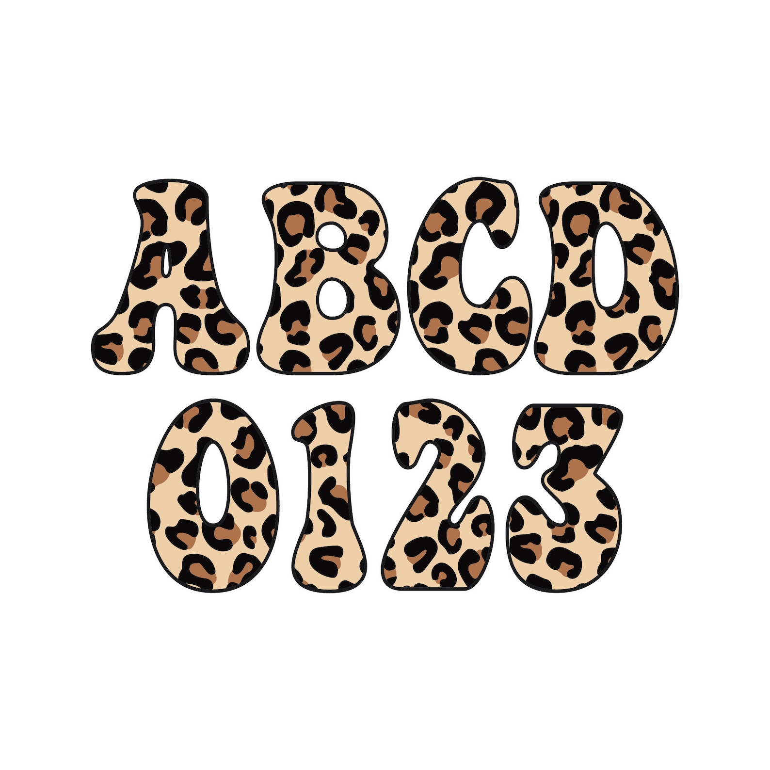 Leopard Alphabet Letters PNG Bundle Leopard Font Png Leopard - Etsy