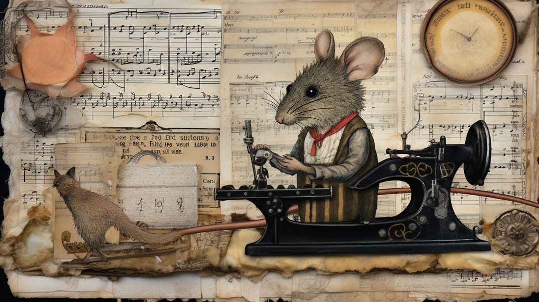 Mice Sewing Png Files - Etsy