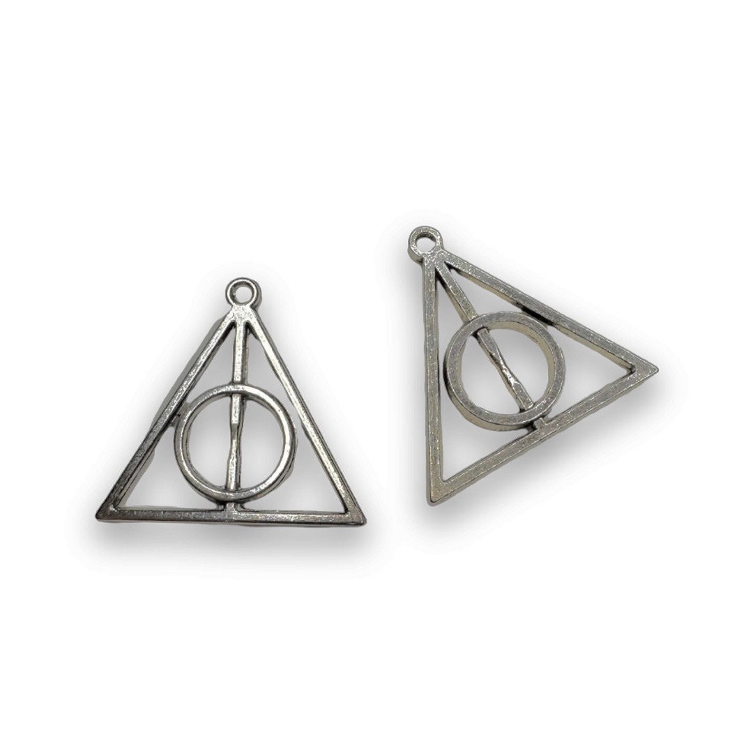 Triangle Symbol Gothic Tibetan Silver Charm Pendant Favour Jewellery ...