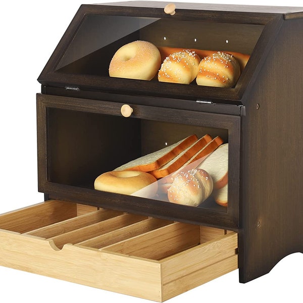 Wooden Bread Box - Etsy