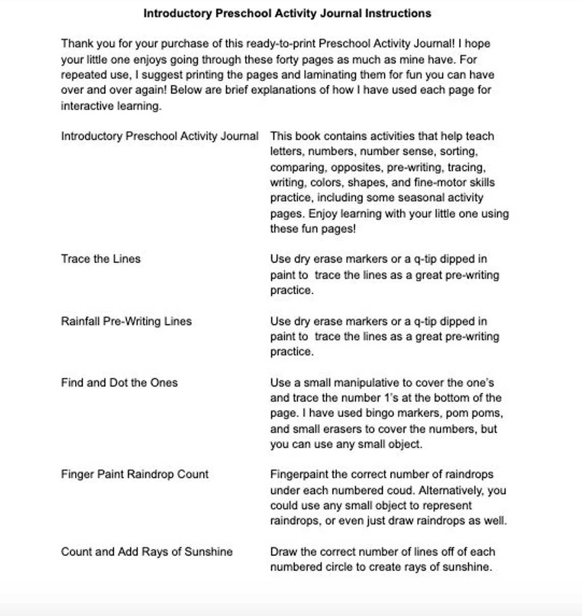 Preschool Activity Sheets, Preschool Activity Book, Preschool Activity ...