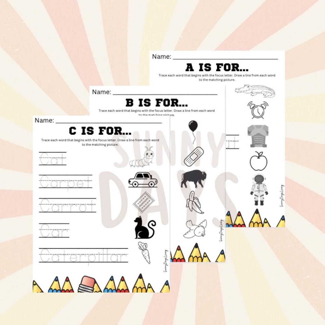 ABC Worksheet, Preschool Worksheets, Preschool Alphabet Worksheets ...