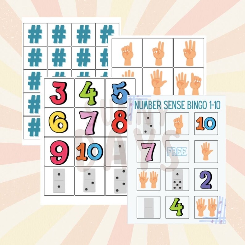 Number Bingo, Number Sense, Preschool Math Activities, Preschool Math ...