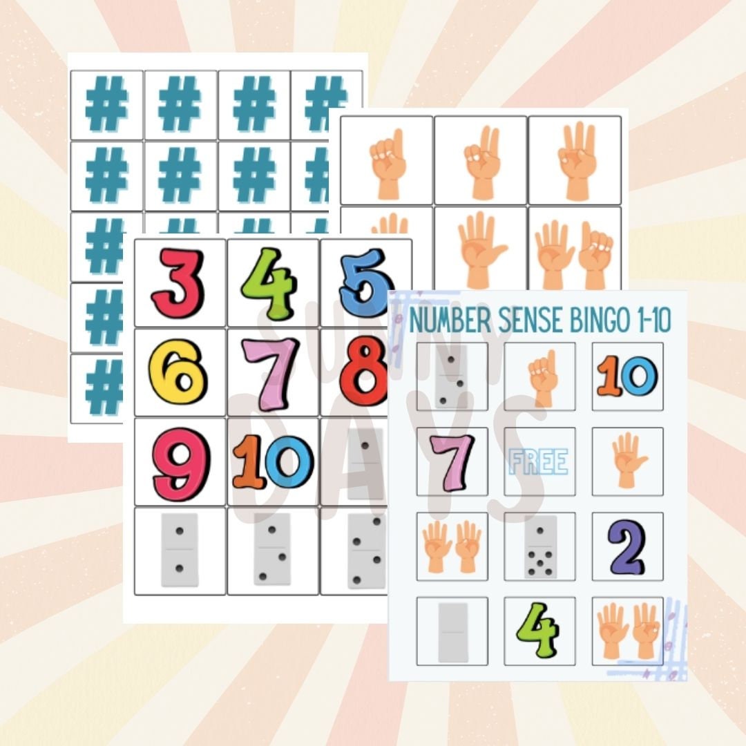 Number Bingo, Number Sense, Preschool Math Activities, Preschool Math ...
