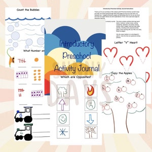 Preschool Activity Sheets, Preschool Activity Book, Preschool Activity ...