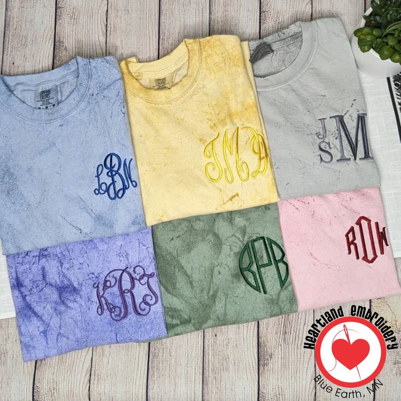 Monogram Tshirt - Etsy