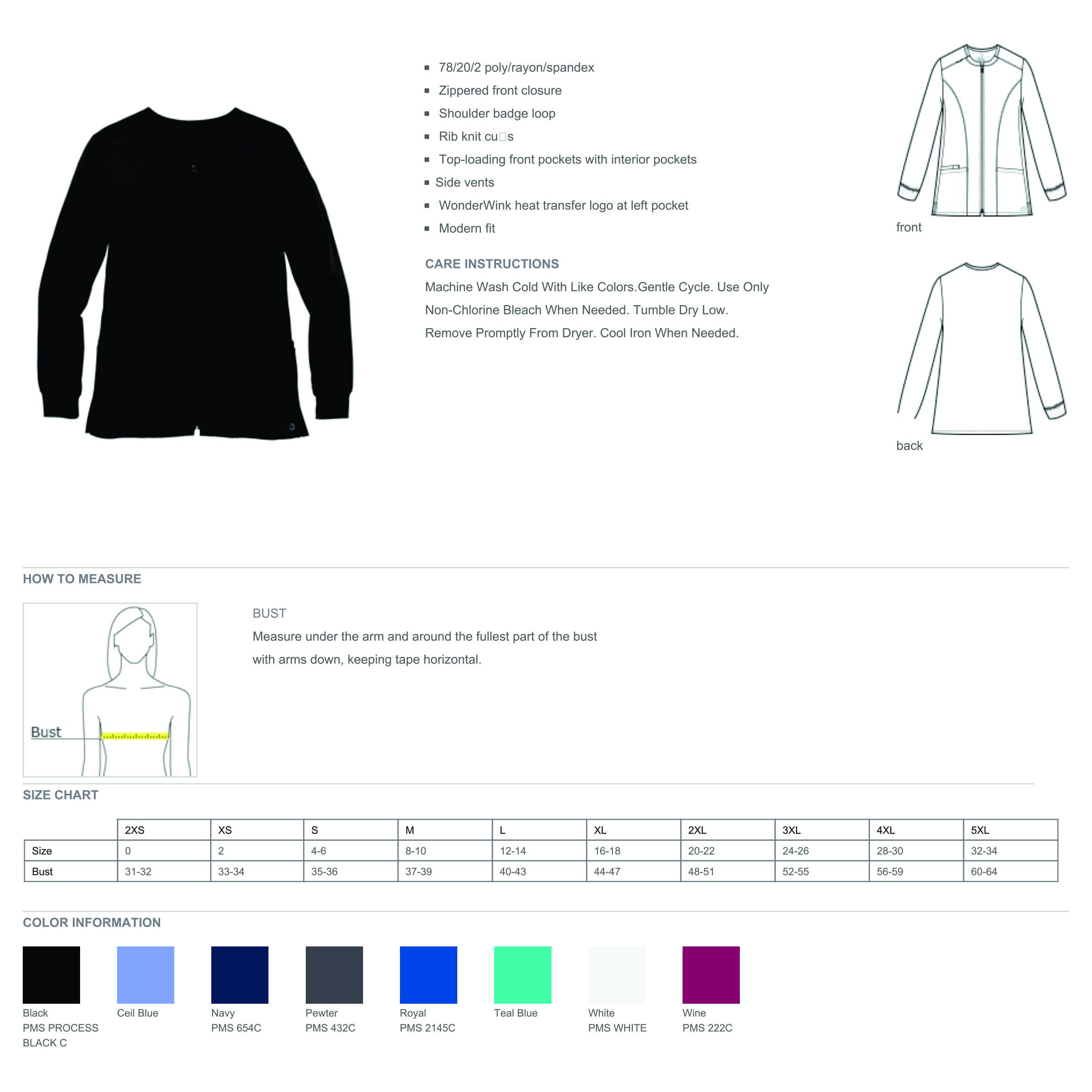 Scrub Jacket With Stethoscope Monogram, Initials, Personalized, Custom ...