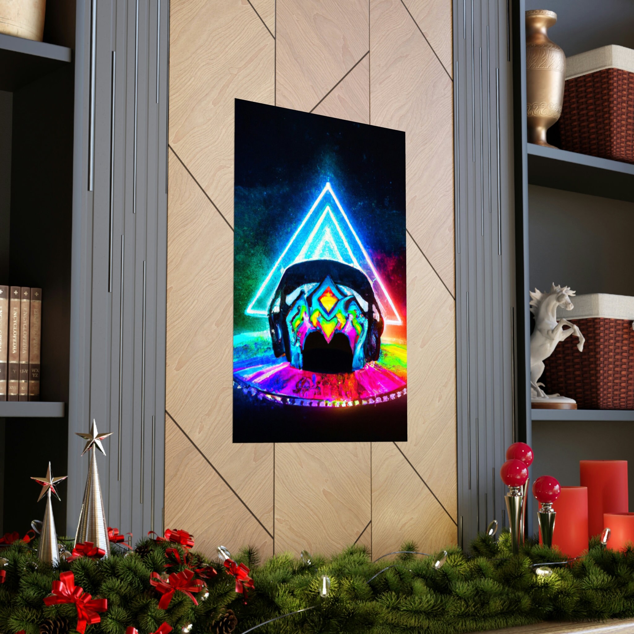 The Sound of Rave Poster, Bold Colors & Abstract Composition Poster ...