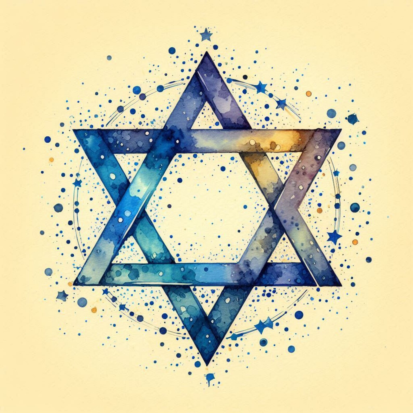 Decoration- Set of Star of David Images - Etsy