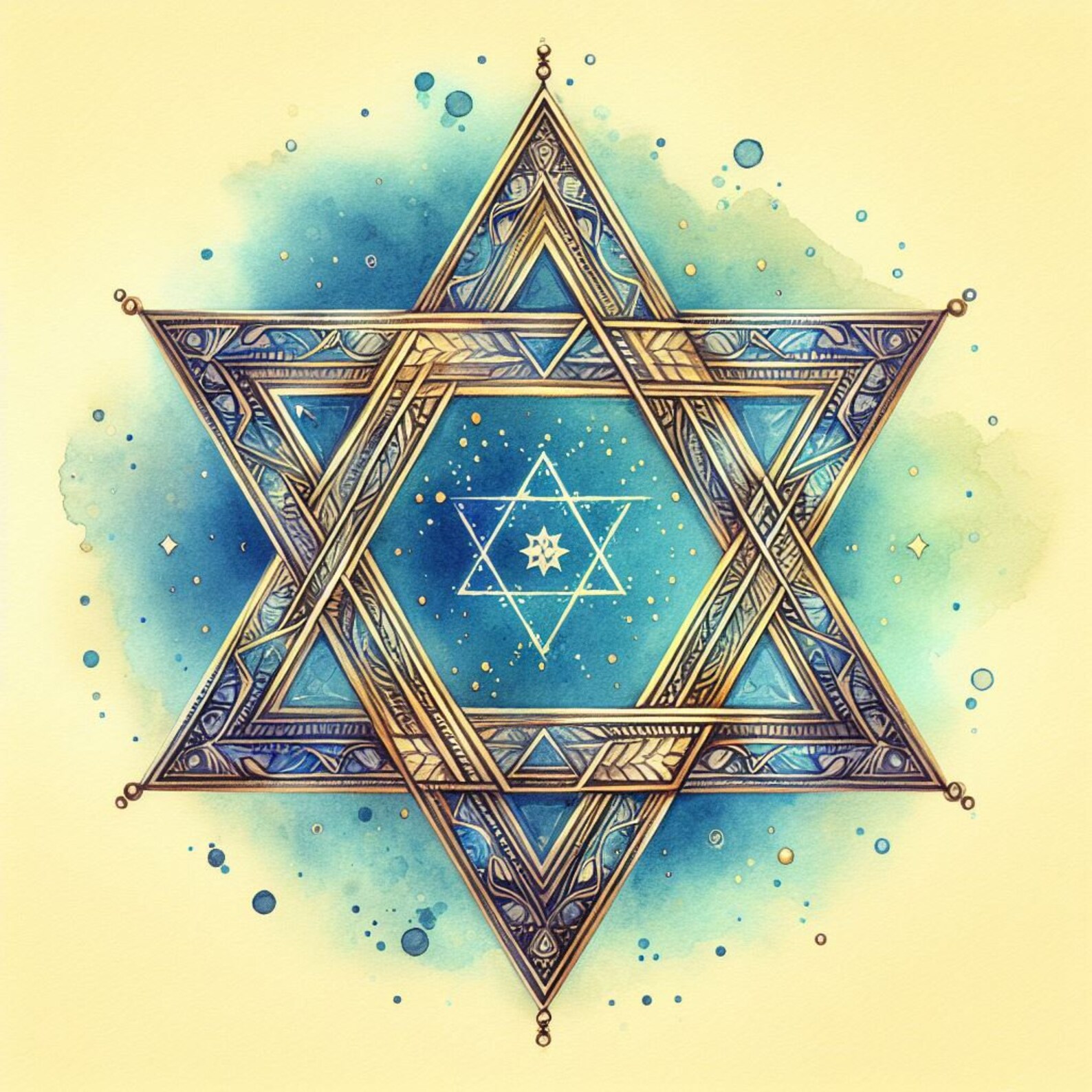 Decoration- Set of Star of David Images - Etsy