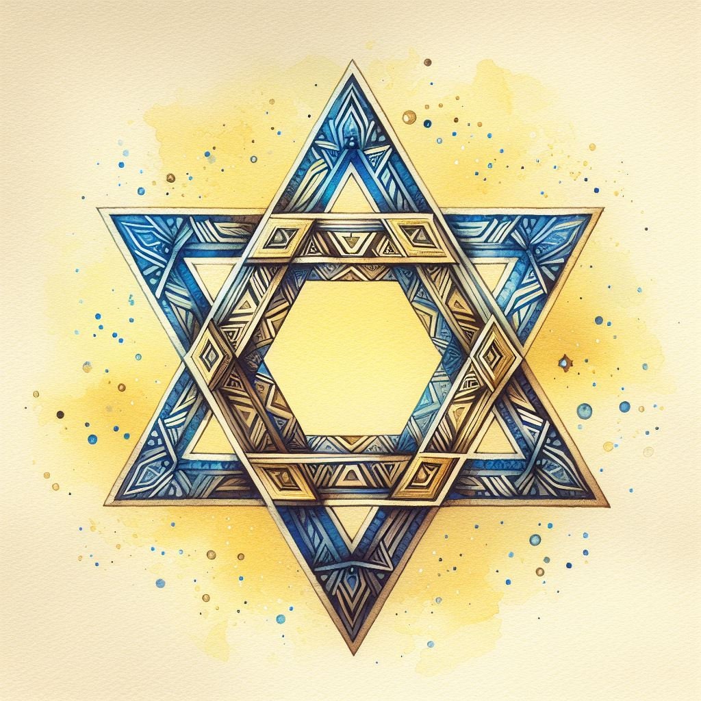 Decoration- Set of Star of David Images - Etsy