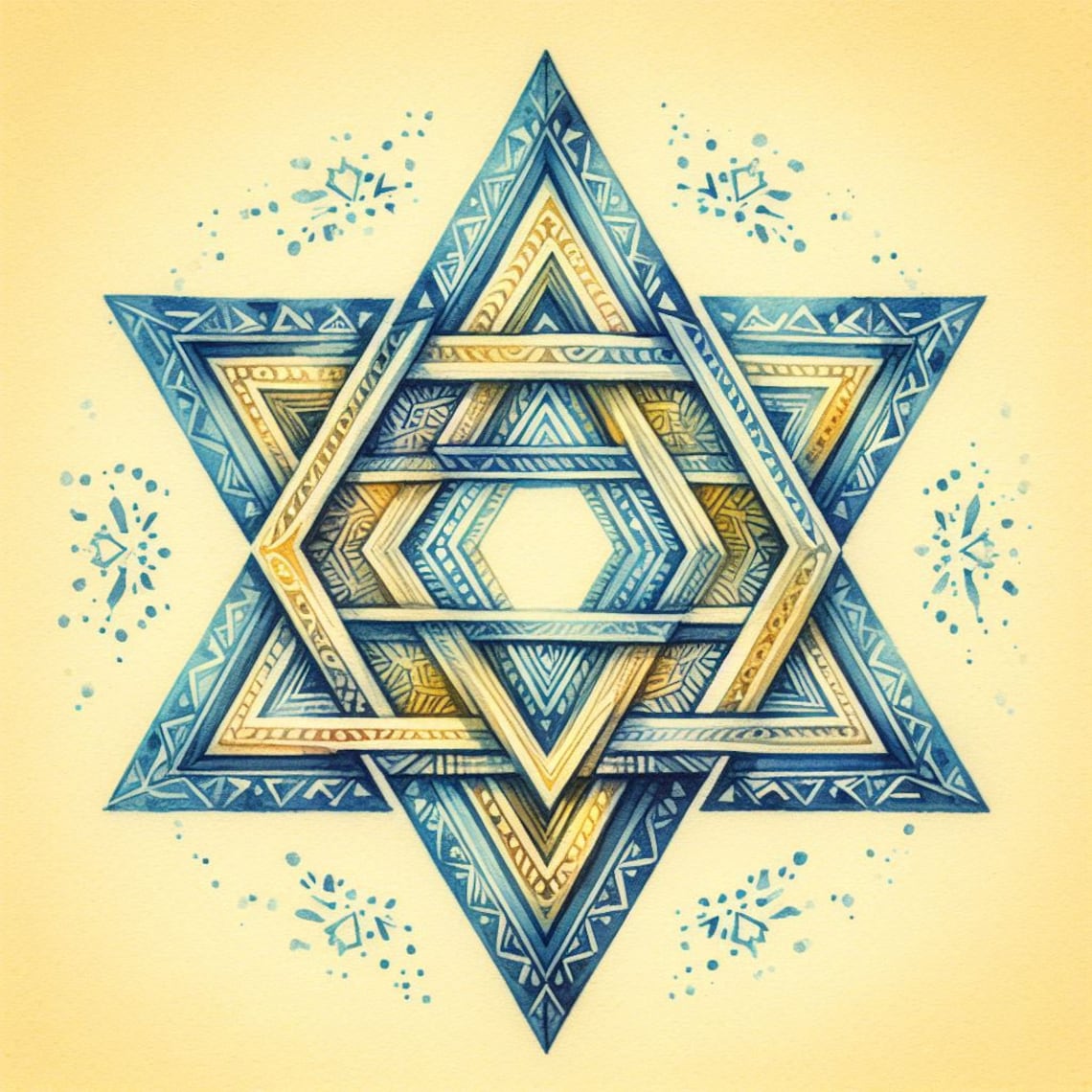 Decoration- Set of Star of David Images - Etsy