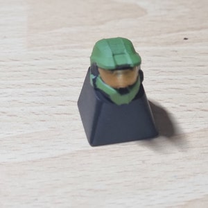 Master Chief Halo Custom Artisan Cherry MX Keycap - Etsy