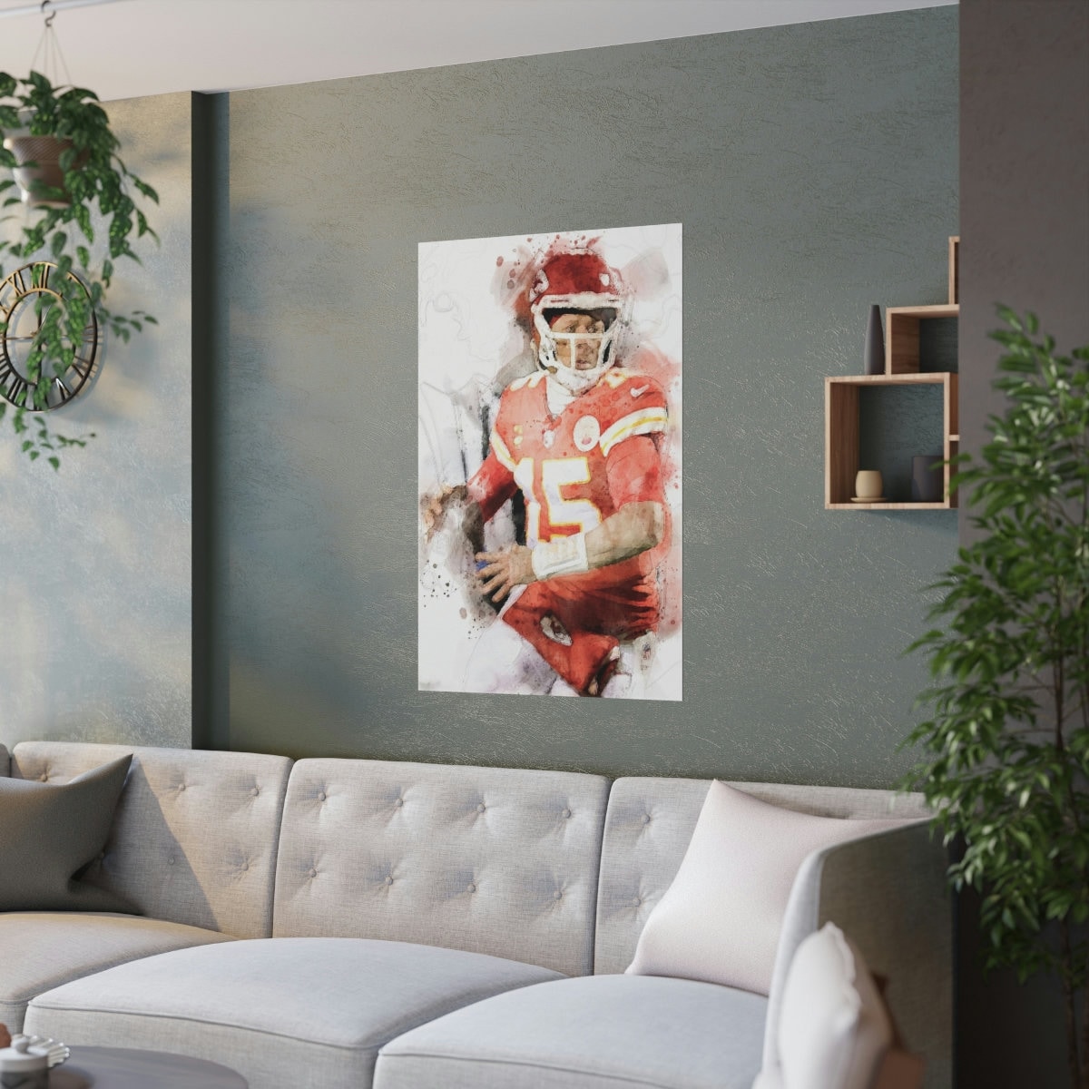 Patrick Mahomes Canvas or Poster Mahomes Wall Art - Etsy