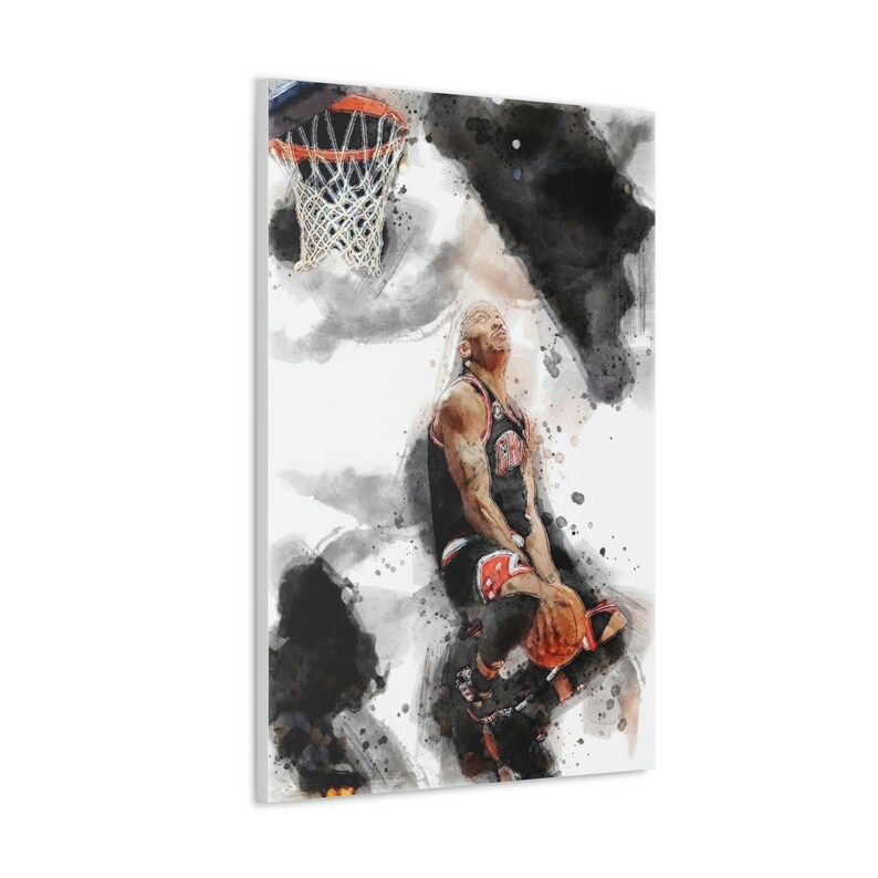 Derrick Rose Canvas or Poster Vintage Derrick Rose Dunk Photo D. Rose ...
