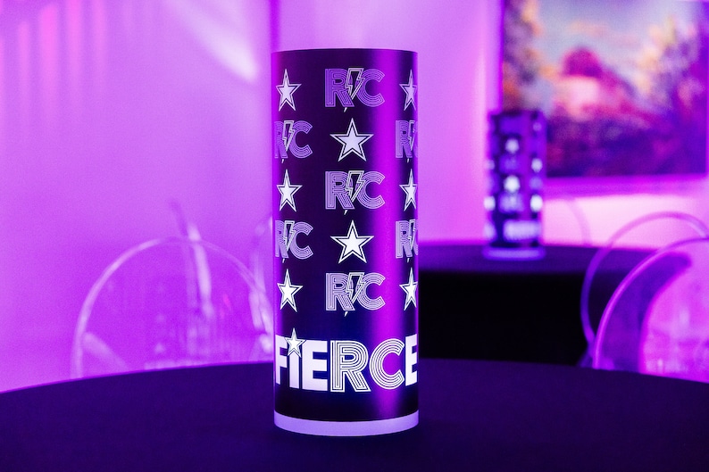Personalized LED Light-up Cylinder – Custom Party Decor for Birthdays ...