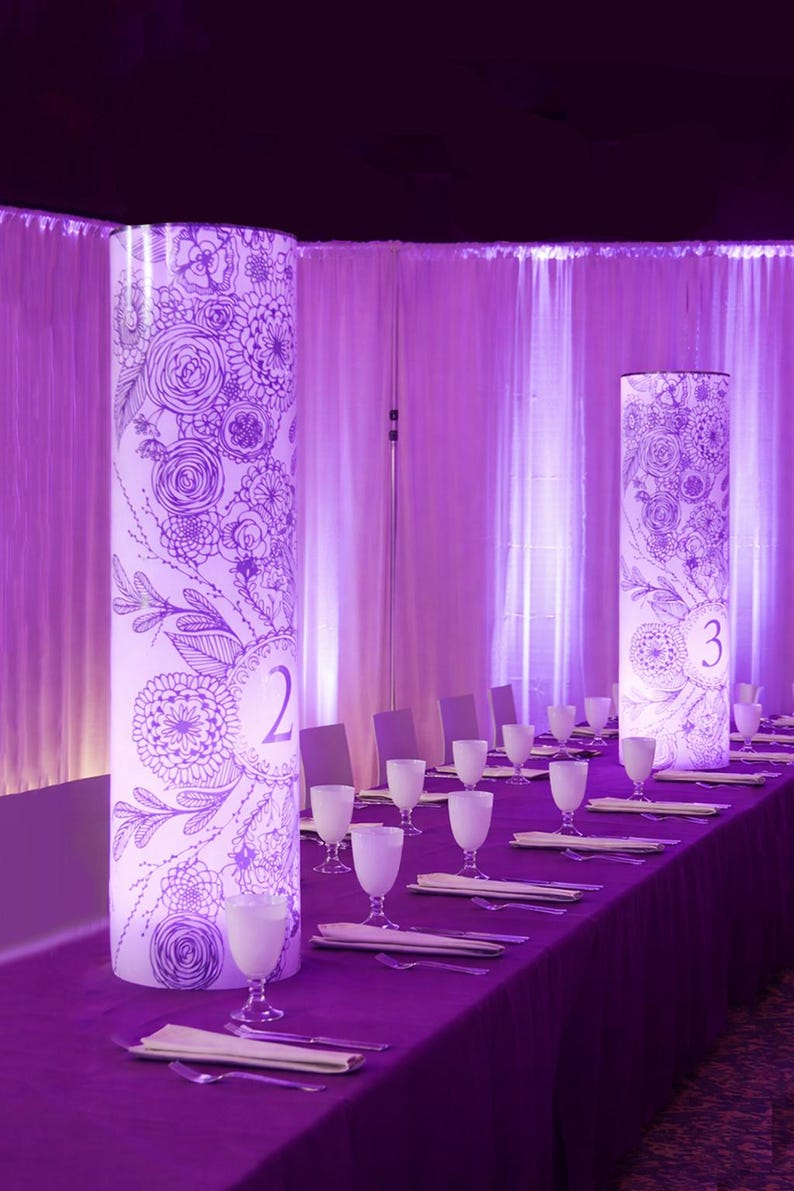 Custom LED Light up Centerpiece: Party & Corporate Event Decor - Etsy