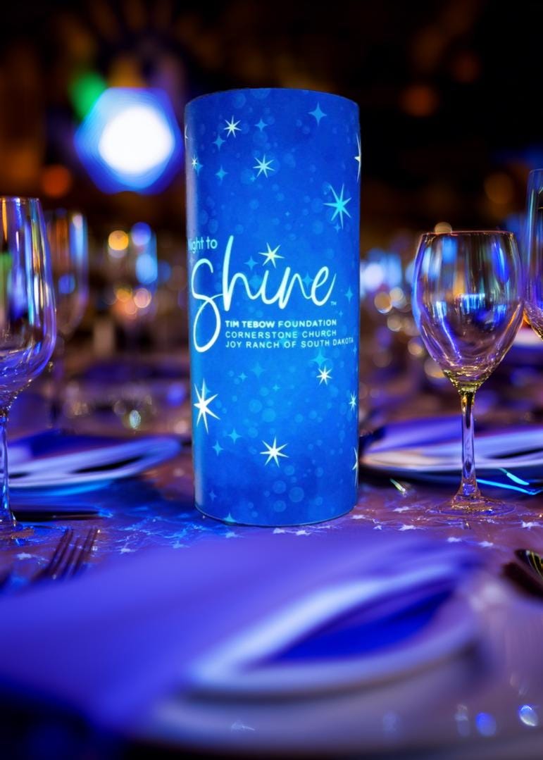 Custom LED Light-up Centerpiece for Corporate Events – Branded Table ...