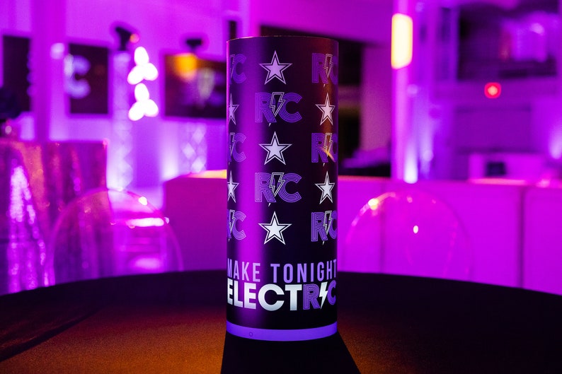 Custom Light up Centerpiece: 25" Personalized Logo Design for Vibrant ...