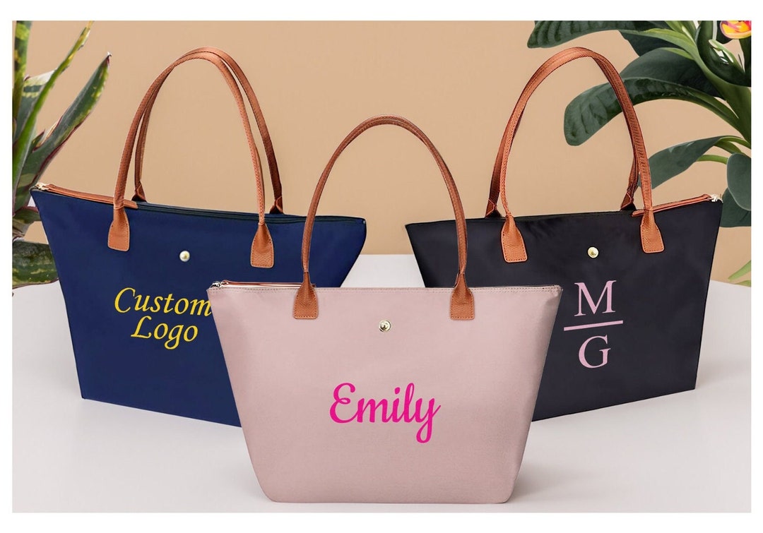 Personalized Nylon Tote Bag Custom Tote Bag Perfect Gift Idea for Women ...