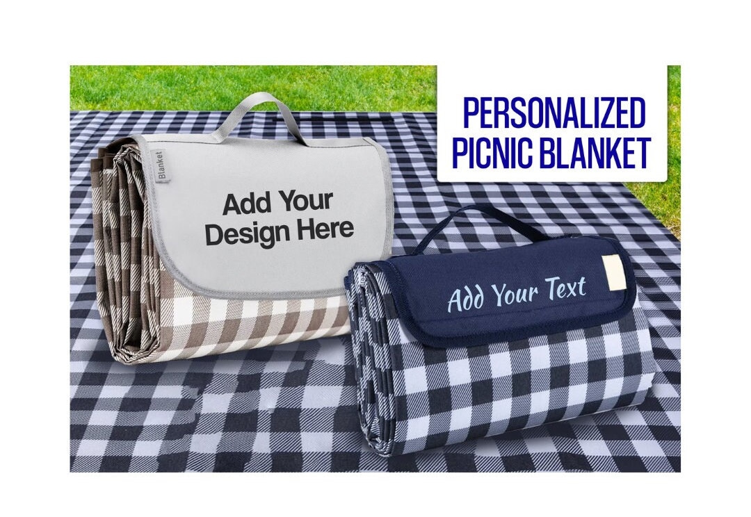Personalized Picnic Blanket Large Blanket Custom Picnic Gift for Family ...