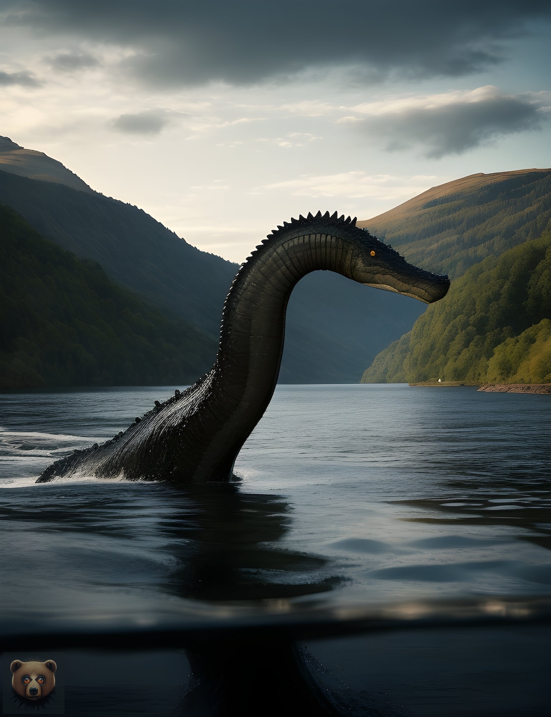 Loch Ness Monster, Nessy, Monster, Dinosaur, AI Created - Etsy