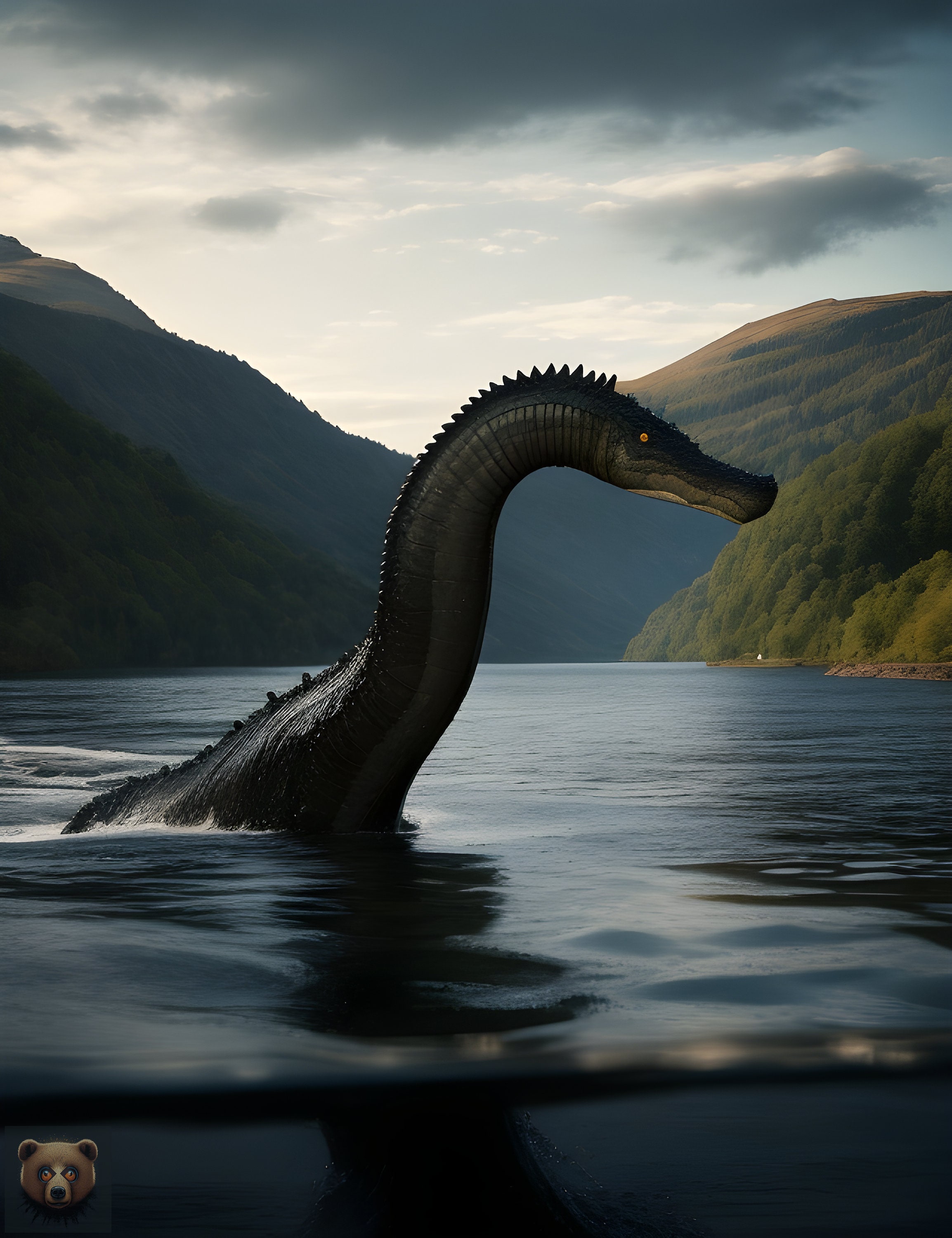 Loch Ness Monster, Nessy, Monster, Dinosaur, AI Created - Etsy