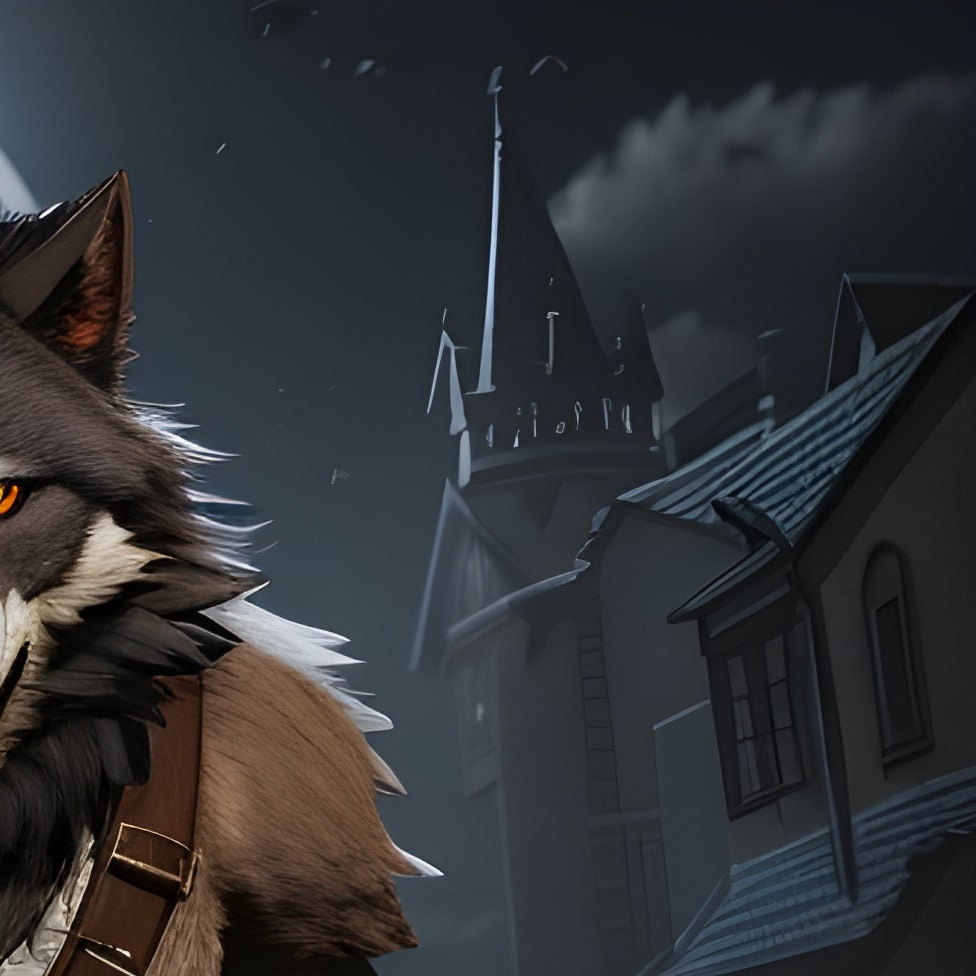 Werewolf, Werewolf at Night, Hunting Werewolf, Full Moon Night ...