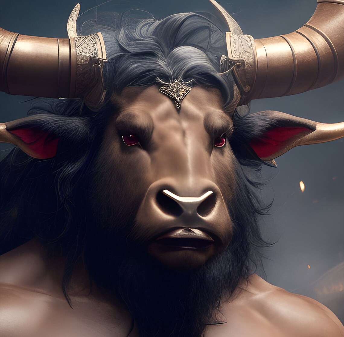 Minotaur, Mythological Character, Muscular Minotaur, Greek Mythology ...