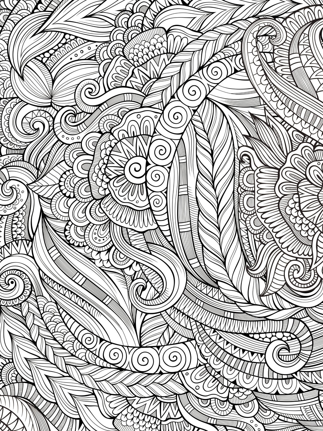 Giant Coloring Poster | Zentangle Coloring | Creative Coloring Page ...