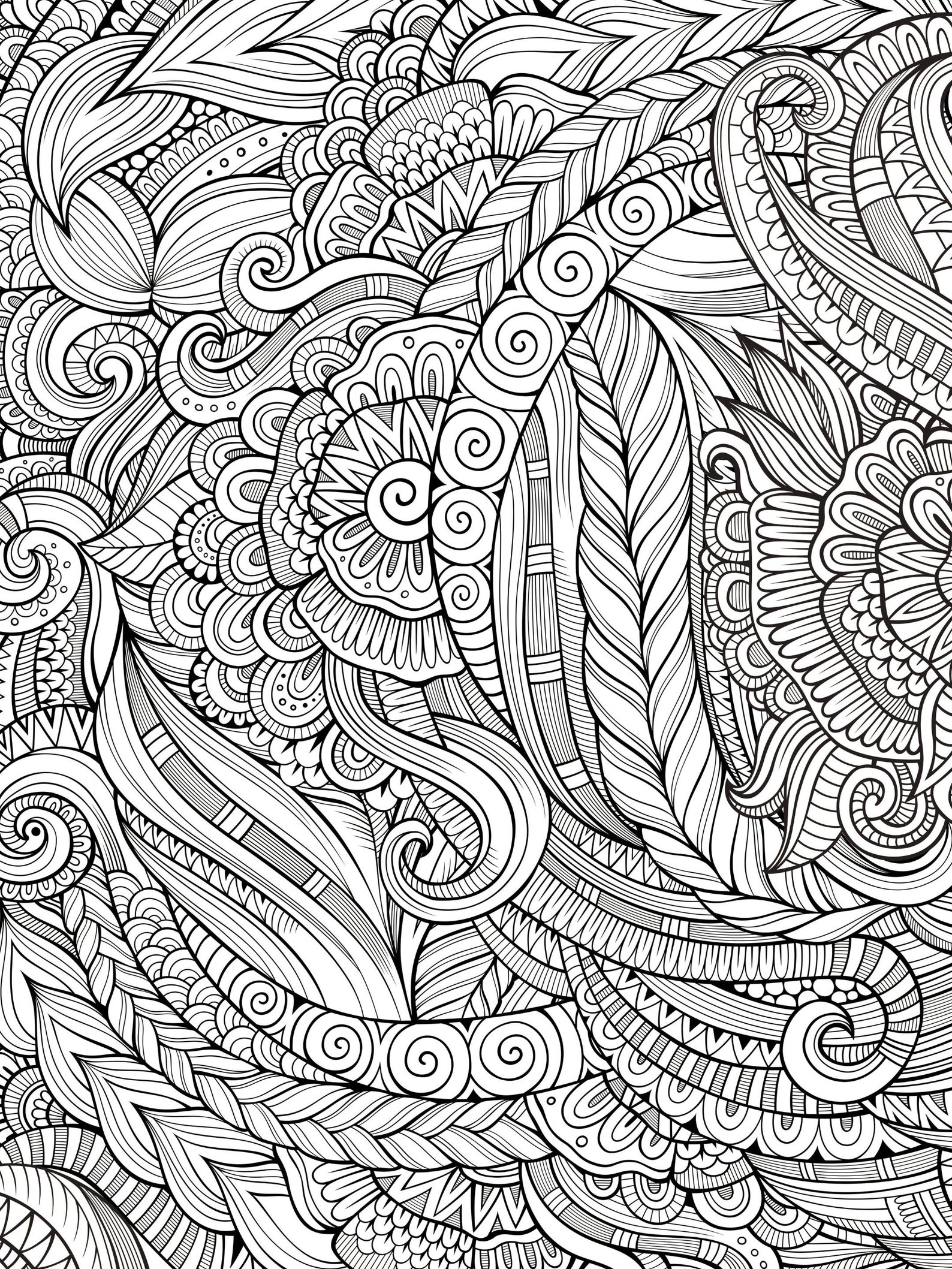 Giant Coloring Poster | Zentangle Coloring | Creative Coloring Page ...