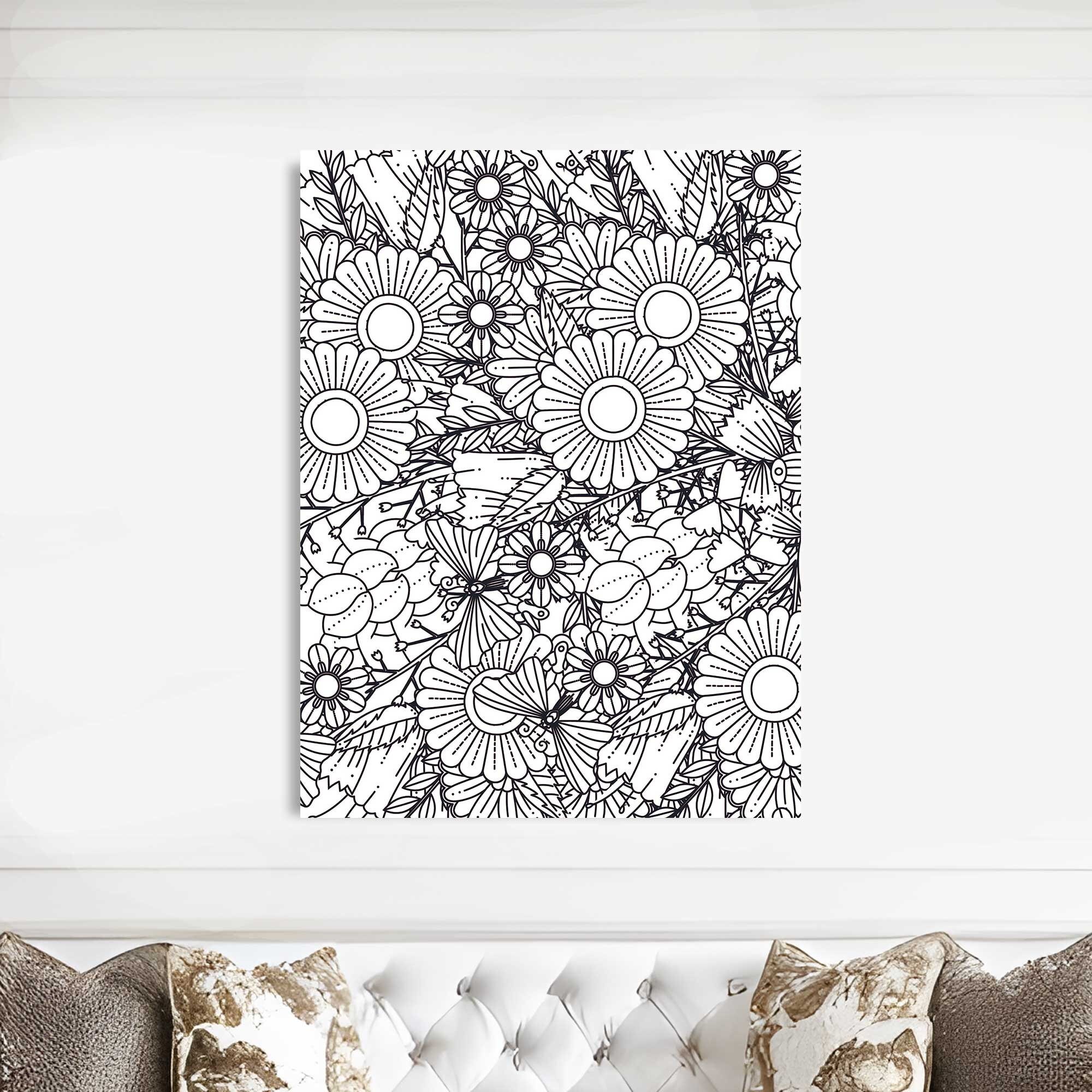 Giant Coloring Poster |mandala Coloring | Creative Coloring Page ...