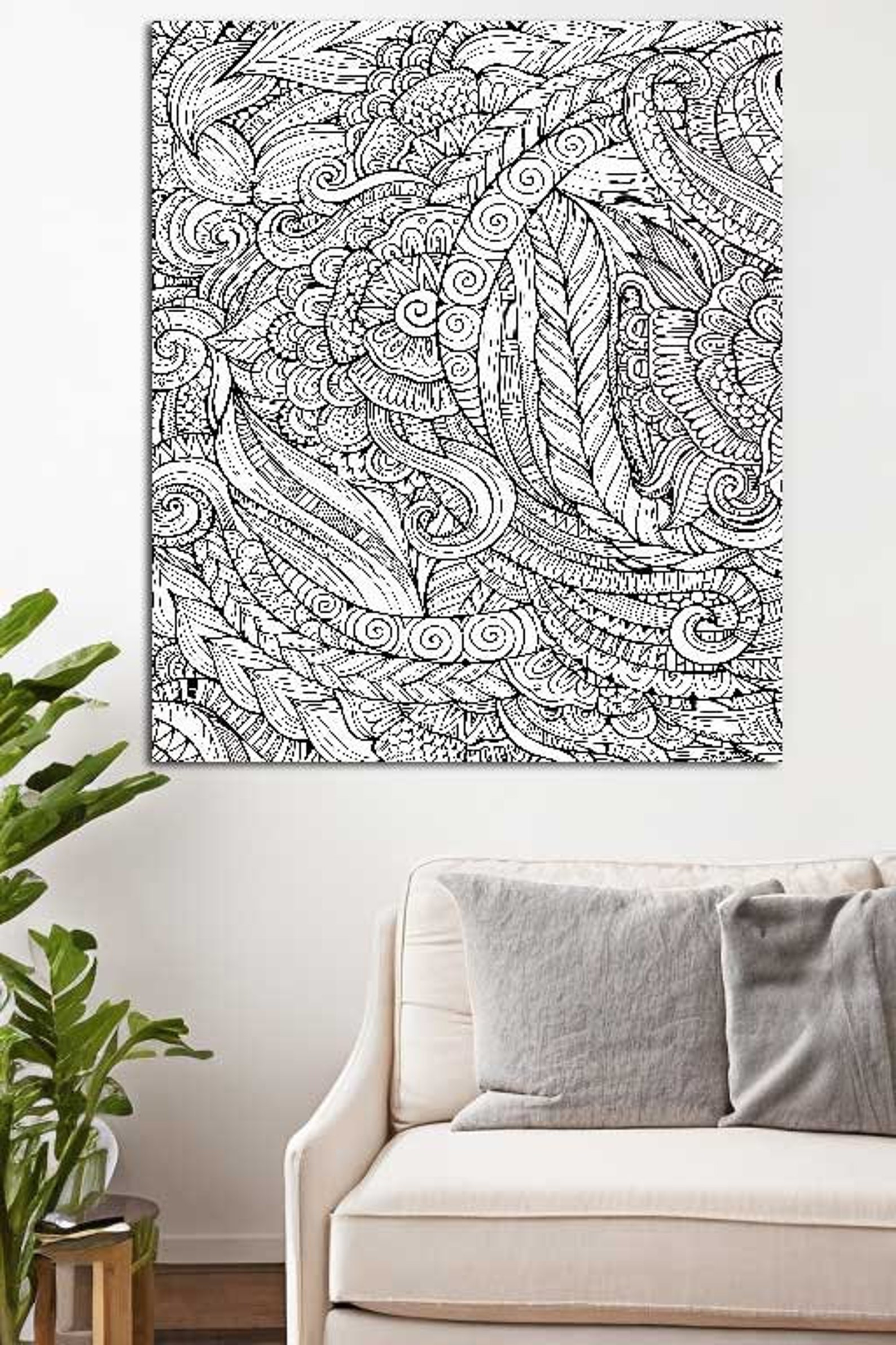 Giant Coloring Poster | Zentangle Coloring | Creative Coloring Page ...