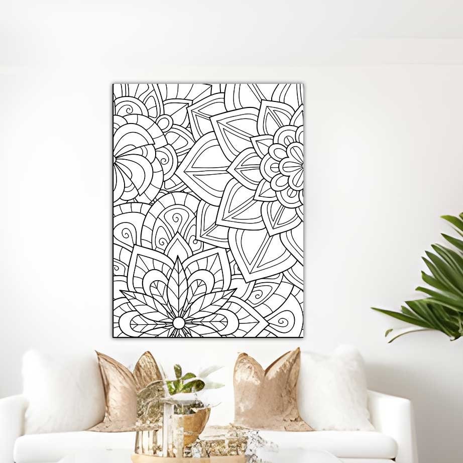 Giant Coloring Poster I |mandala Coloring | Creative Coloring Page ...