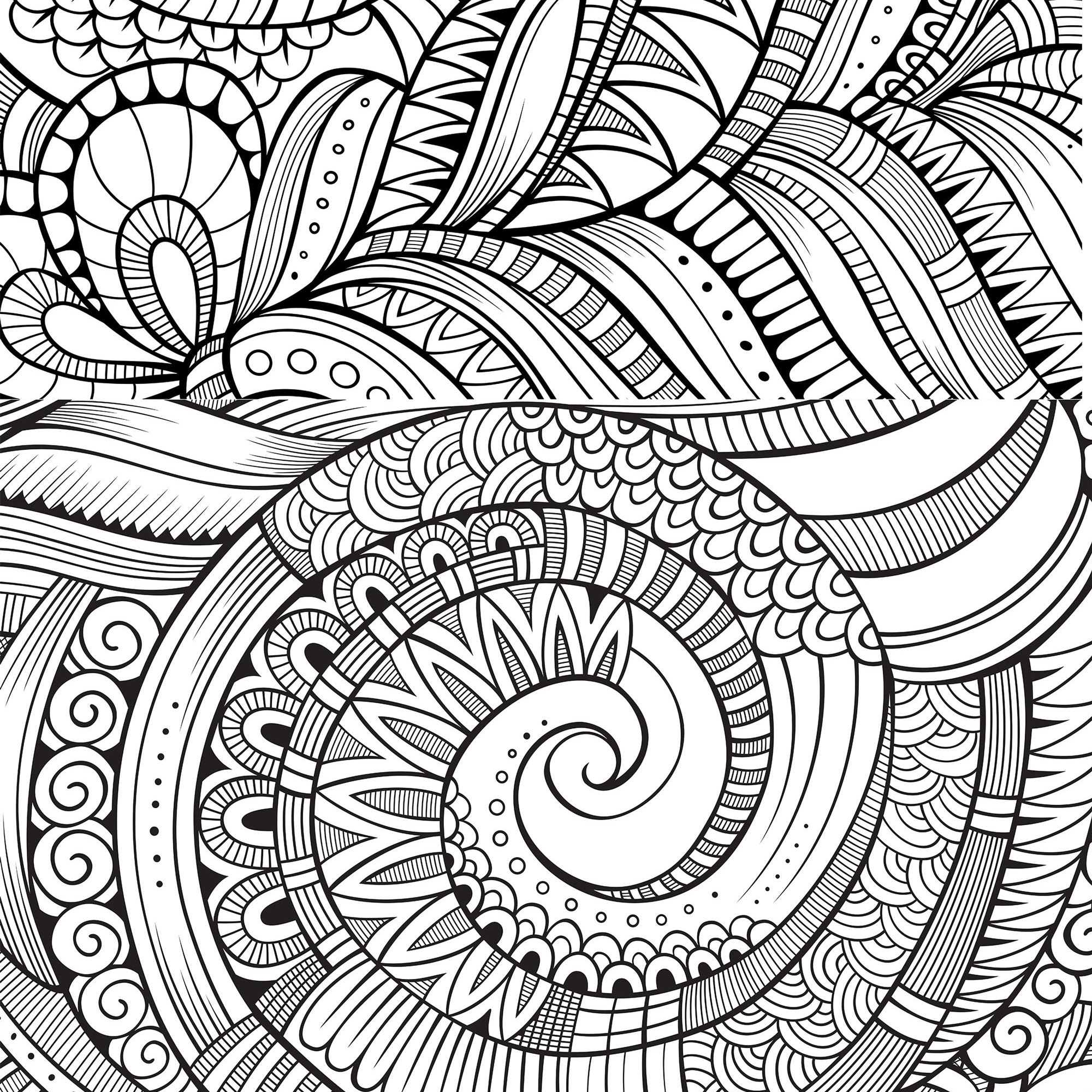 Giant Coloring Poster | Zentangle Coloring | Creative Coloring Page ...