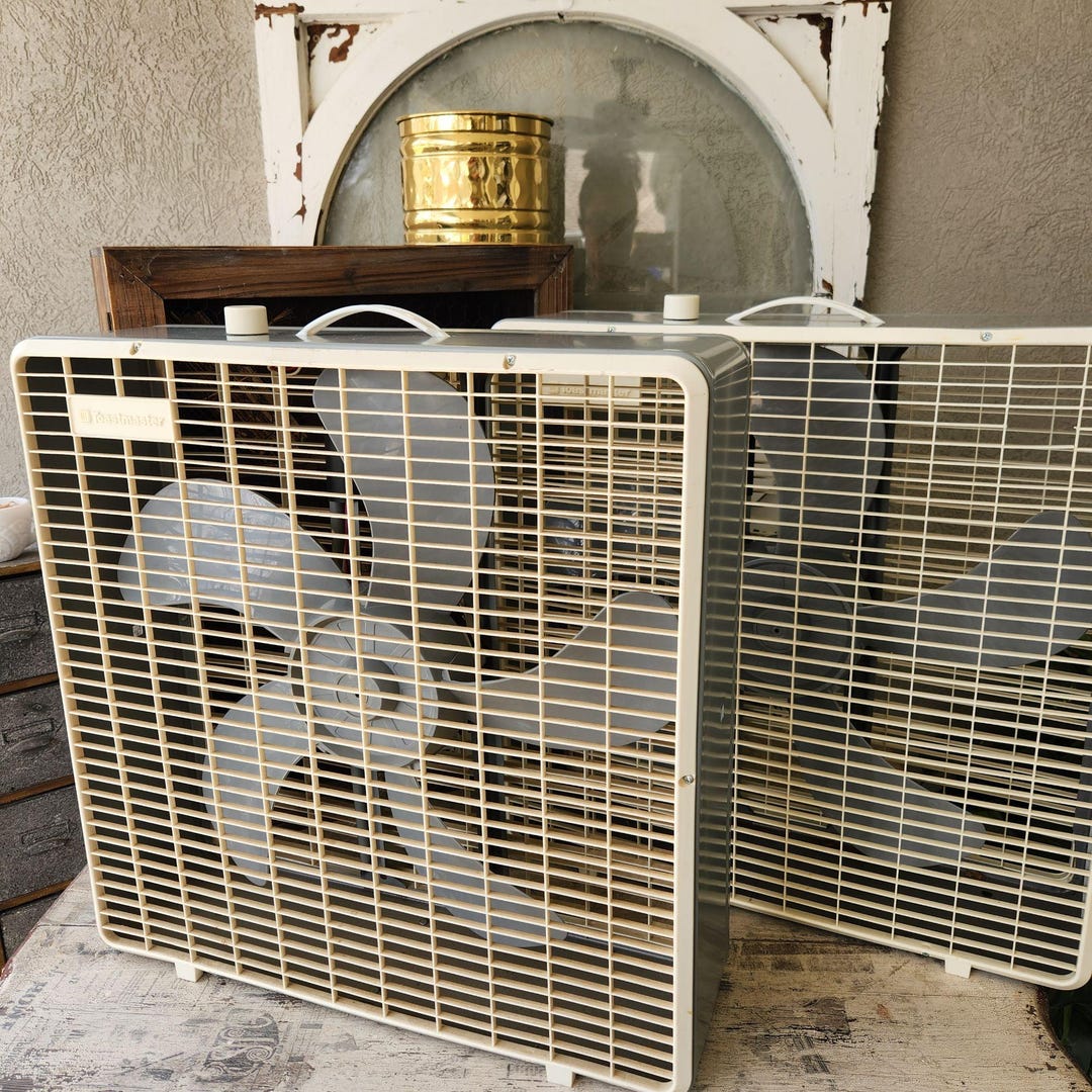 Pair of Vintage Toastmaster 20" 3-speed Box Fans Grey - Fully ...