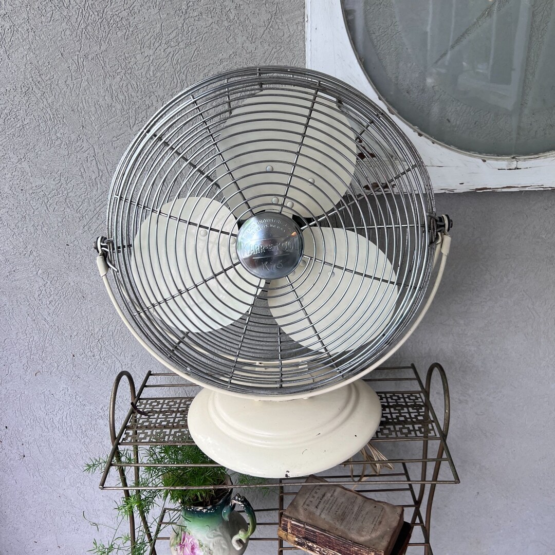Vintage Karr-e-kool 3-blade Tabletop Fan - Working Condition, Electric ...