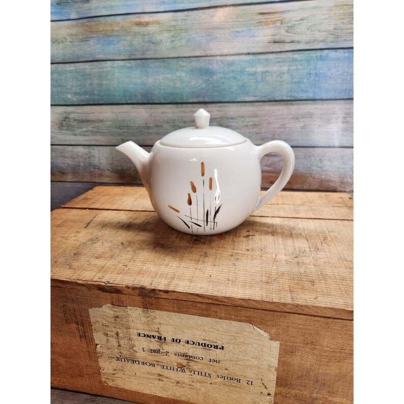 Sears and Roebuck Cat Tail Teapot Vitrified China Vintage - Etsy
