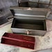Vintage Grey Sears Craftsman Toolbox - Rusty Patina - Red Insert - Etsy