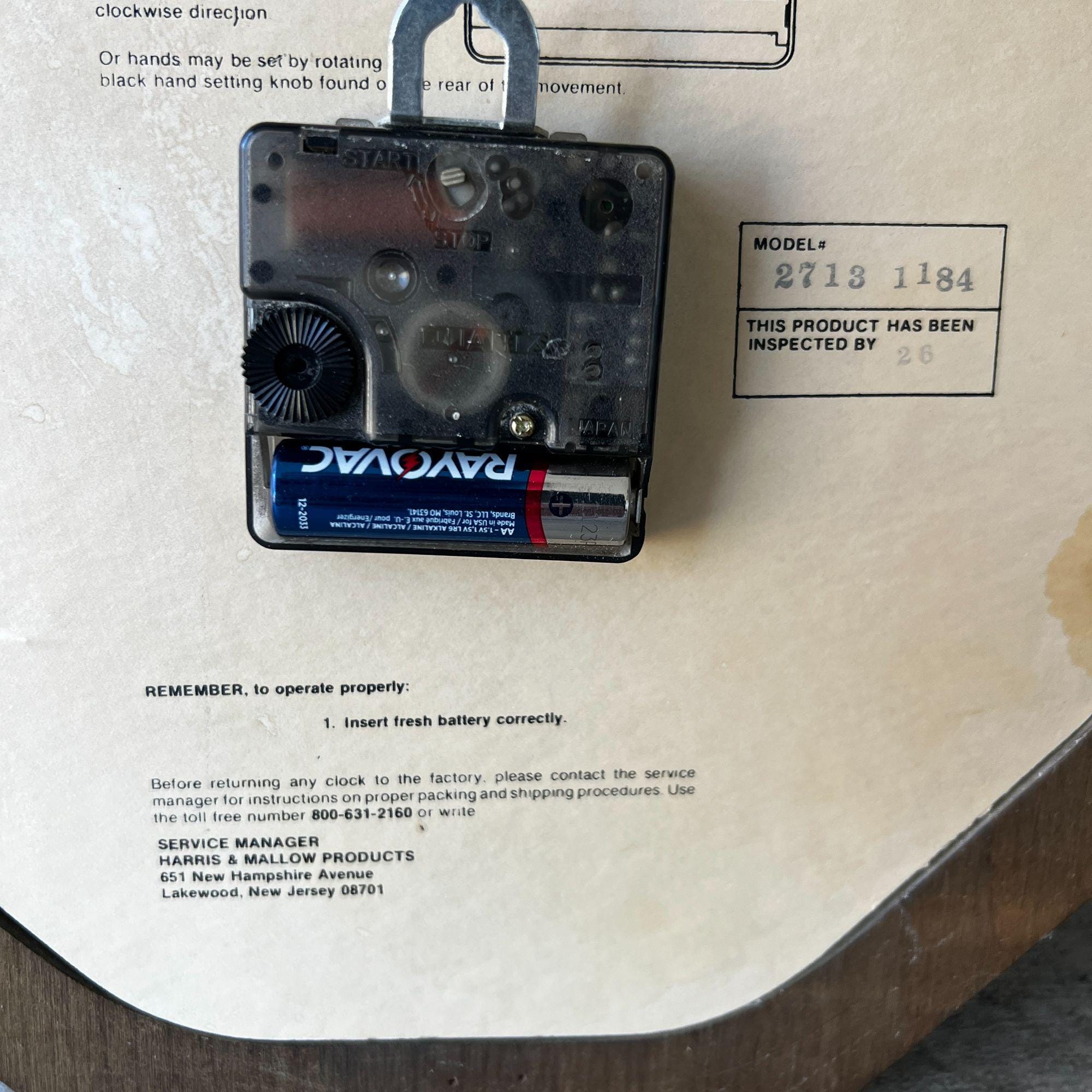 Vintage Verichron Octagon Wall Clock 11x11 Wood Quartz Battery-powered ...