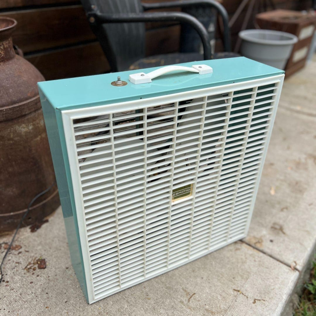 Vintage Eskimo 2-speed Box Fan | Fully Functional | Robin Egg Blue - Etsy