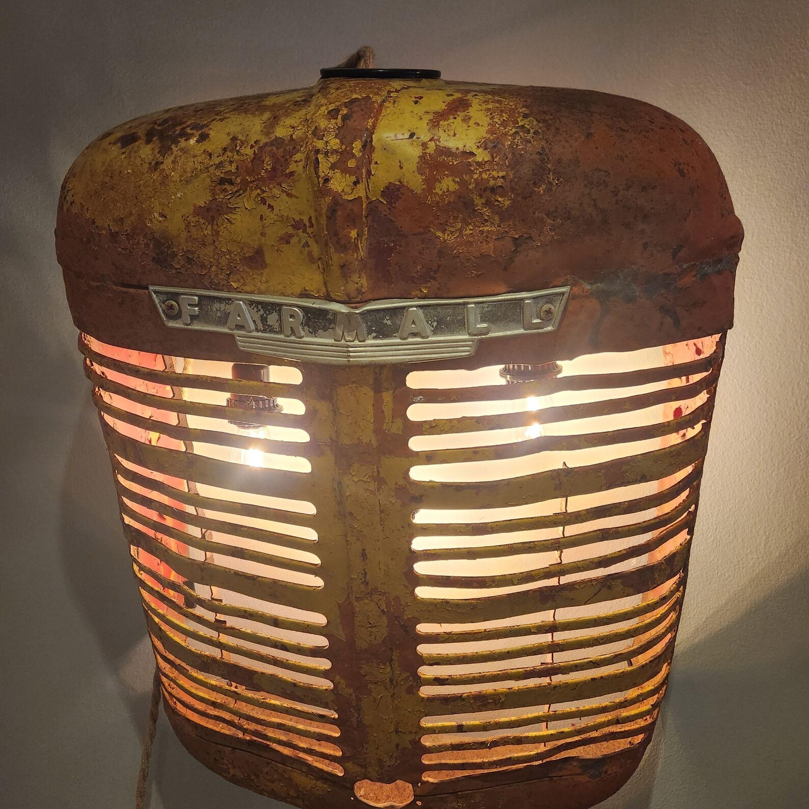Vintage Farmall Tractor Grille Wall Light Decor - Etsy
