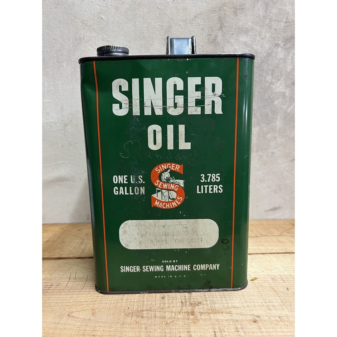 Rare Find Singer Sewing Machine Oil 1 Gallon Size 1/2 Full Vintage - Etsy
