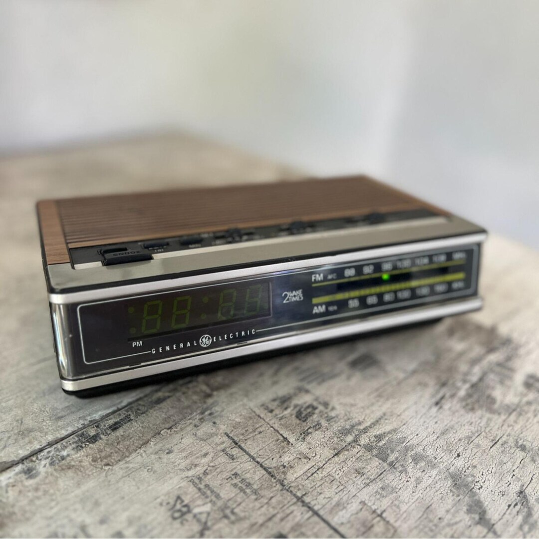 Vintage General Electric Digital AM/FM Clock Radio Model 7-4675A - Etsy