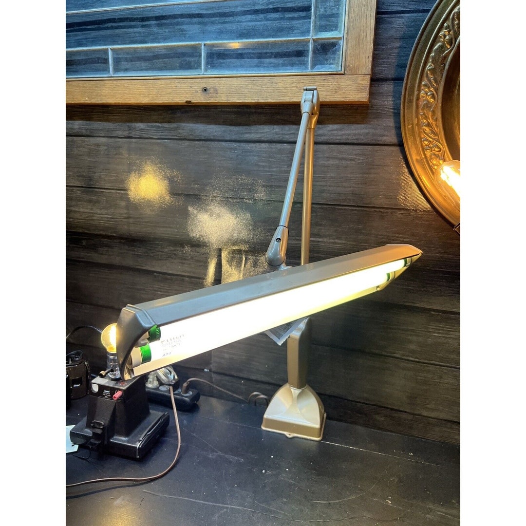 Vintage Dazor Floating Fixture Drafting Lamp Desk 2 Bulb Lamp - Etsy